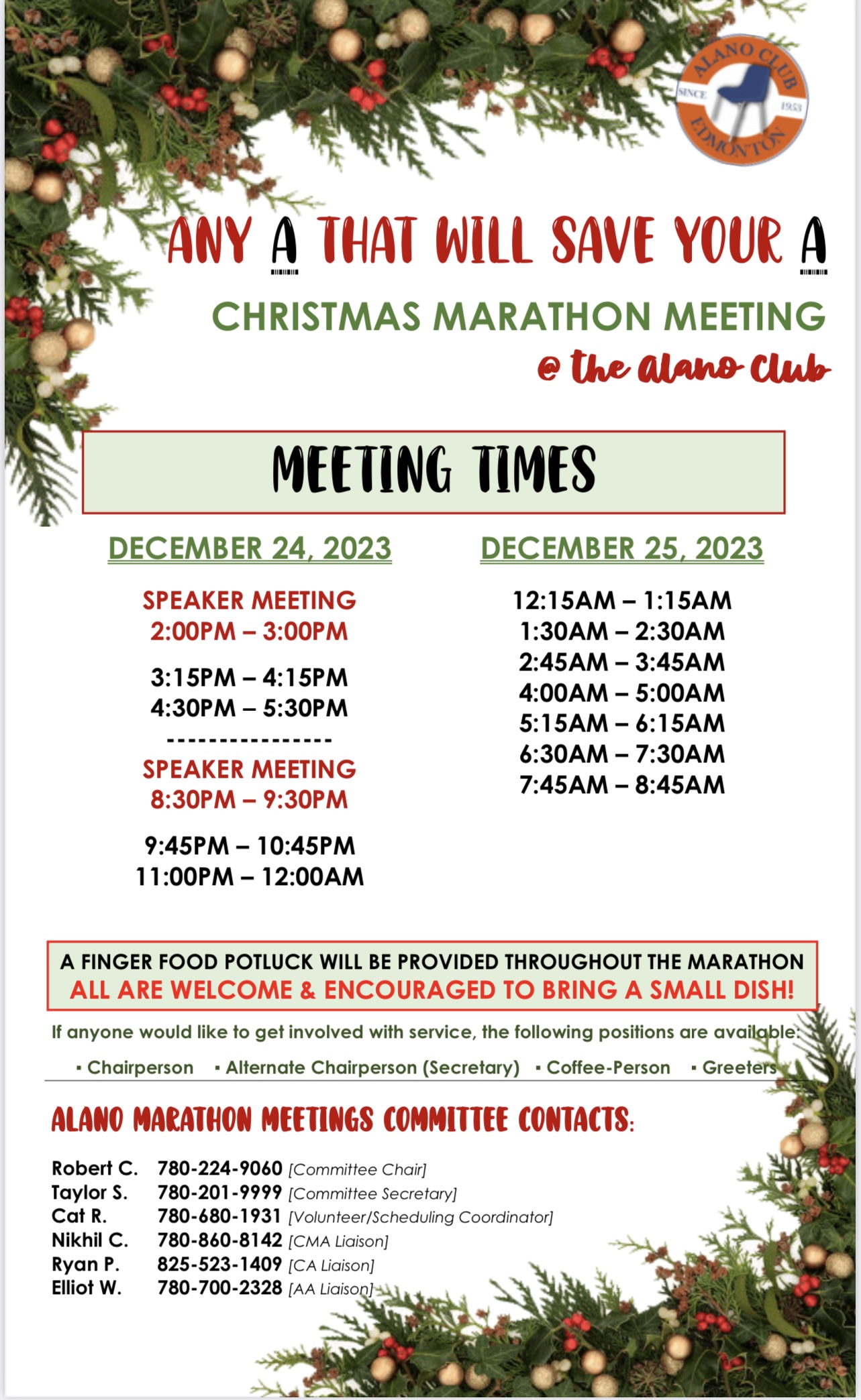 Meetings - Edmonton Alano Club